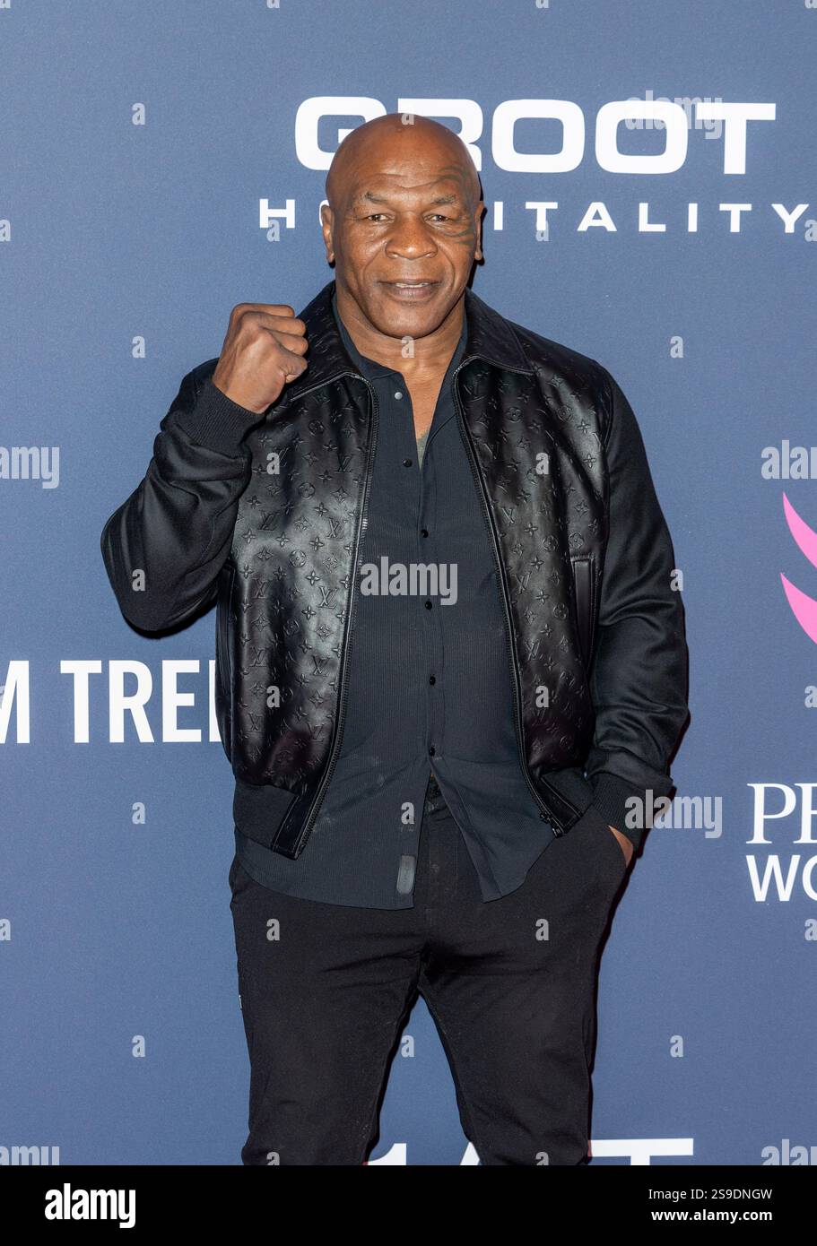 HALLANDALE, FLORIDA - JANUARY 25: Mike Tyson attends Pegasus World Cup ...