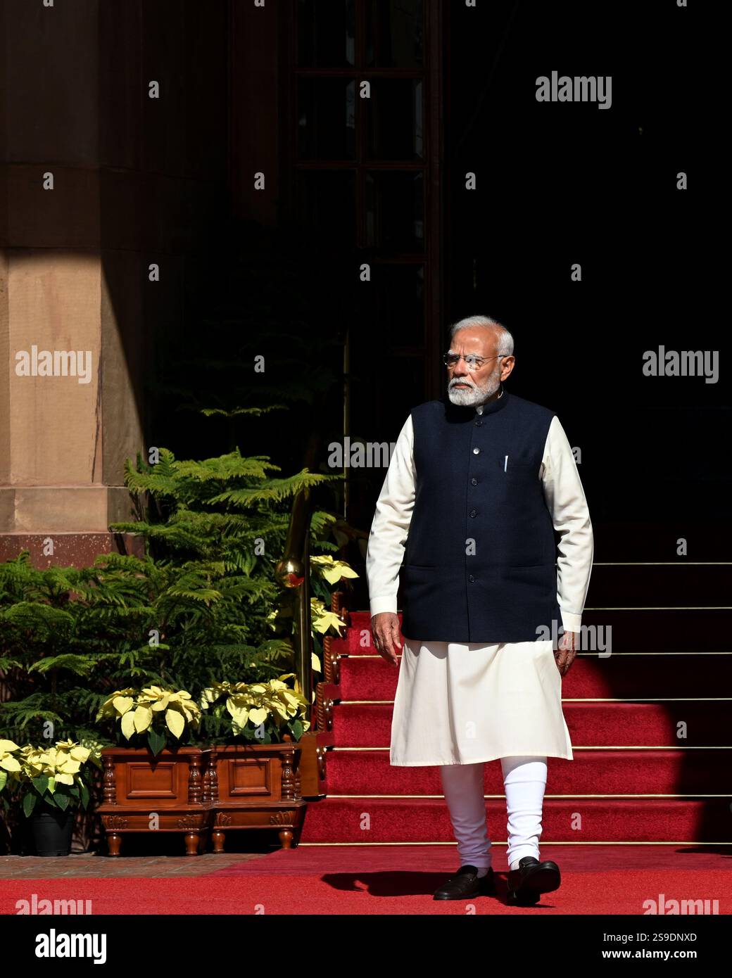 NEW DELHI, INDIA - JANUARY 25: Prime Minister Narendra Modi arrive for ...