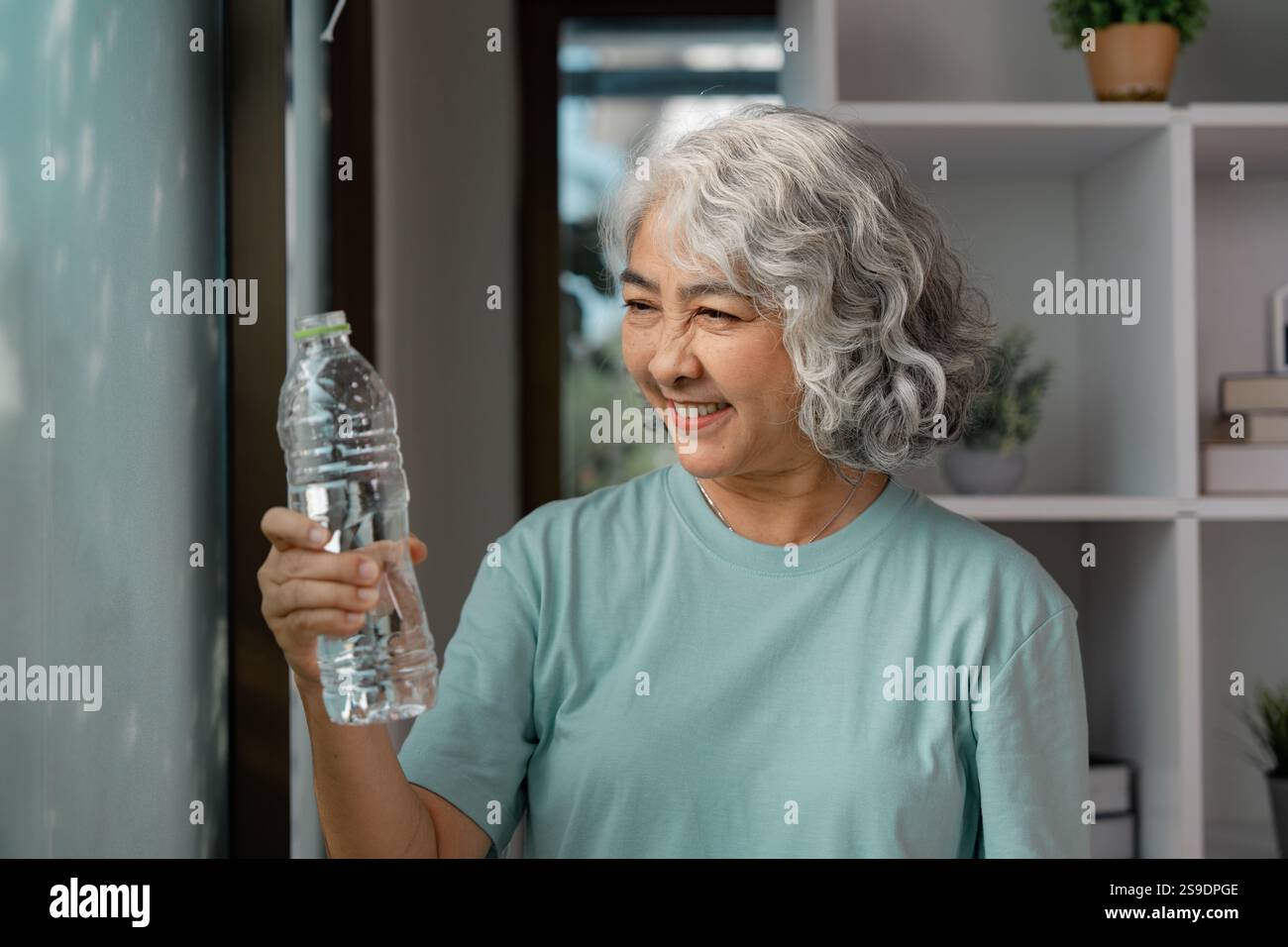 Wellness focus for seniors promoting healthy hydration and lifestyle ...