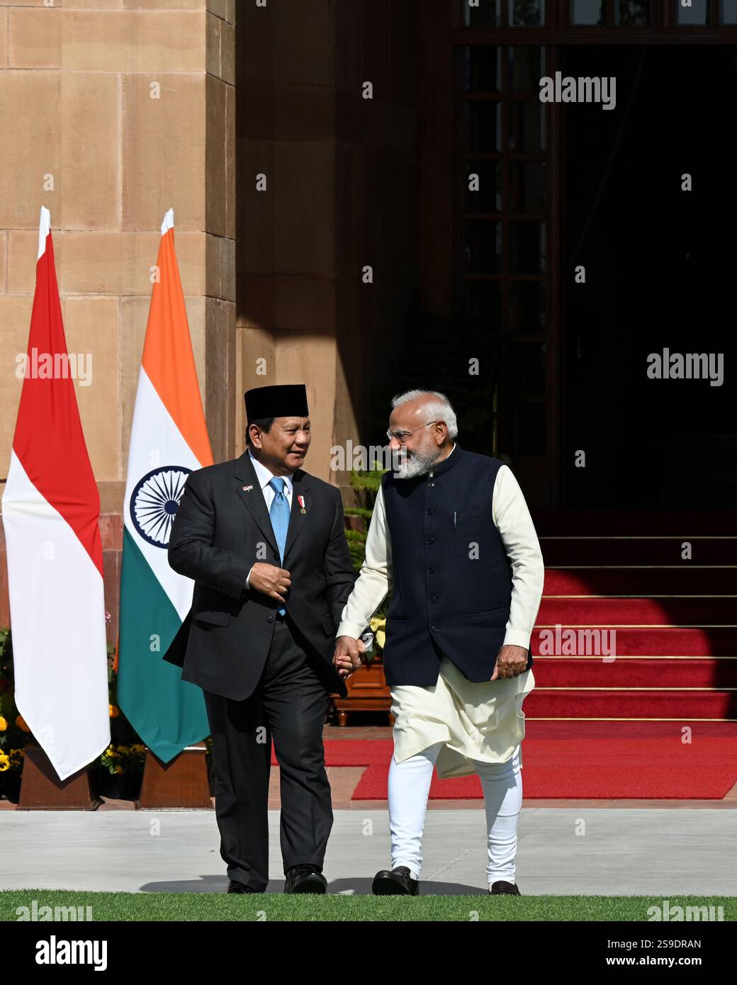 NEW DELHI, INDIA - JANUARY 25: Indonesian President Prabowo Subianto ...