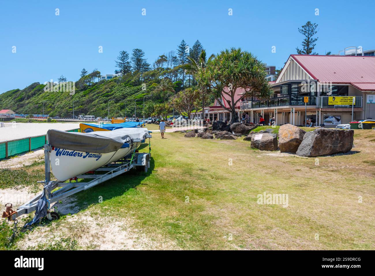The Kirra Beach Surf Club at Kirra on the Gold Coast, Queensland Stock ...