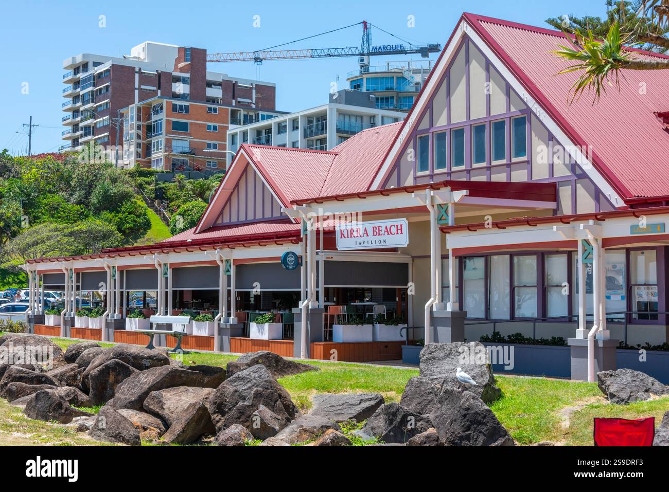 The Kirra Beach Surf Club at Kirra on the Gold Coast, Queensland Stock ...