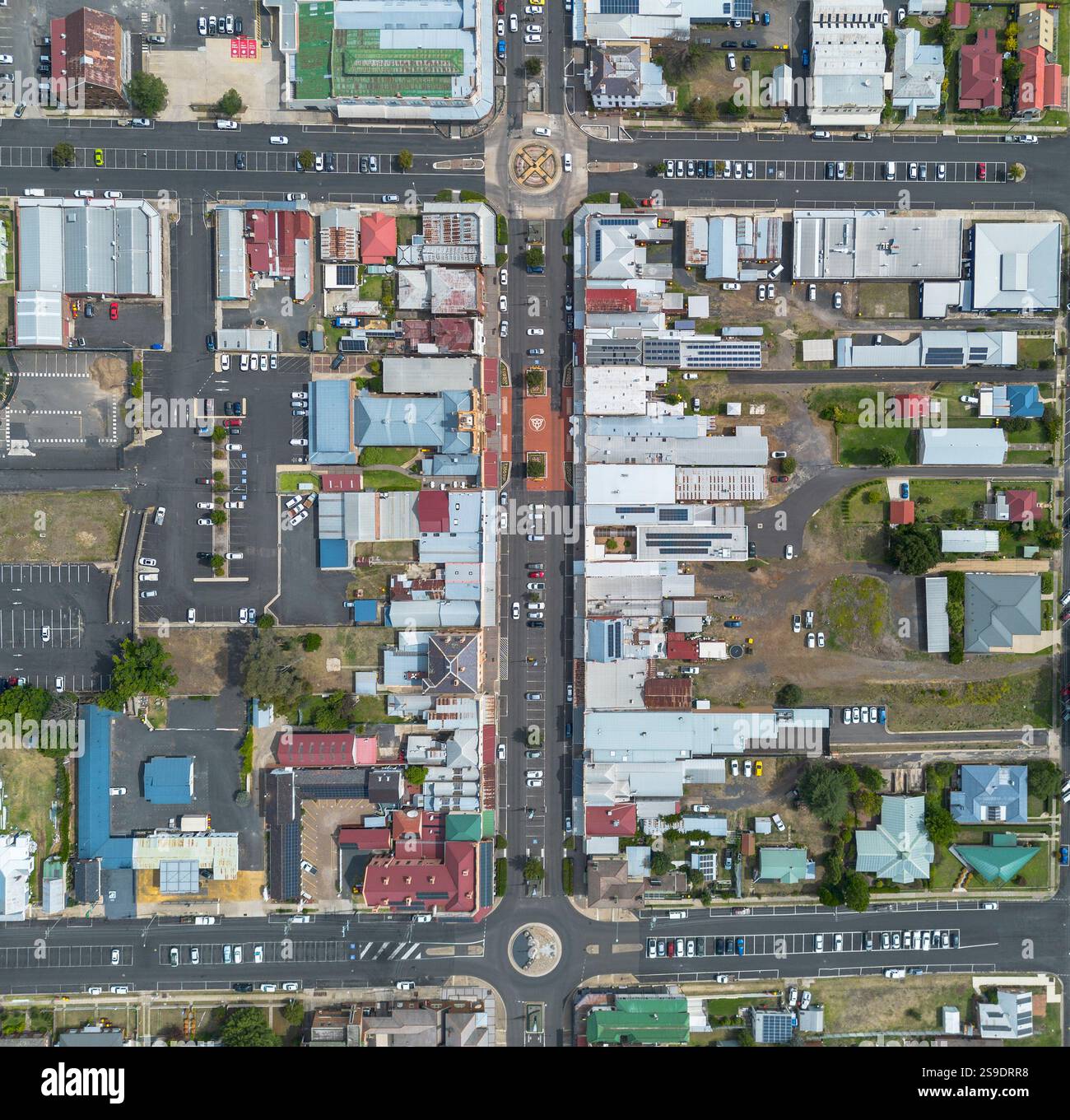 Aerial view of the town of Glen Innes, northern new south wales, australia Stock Photo - Alamy