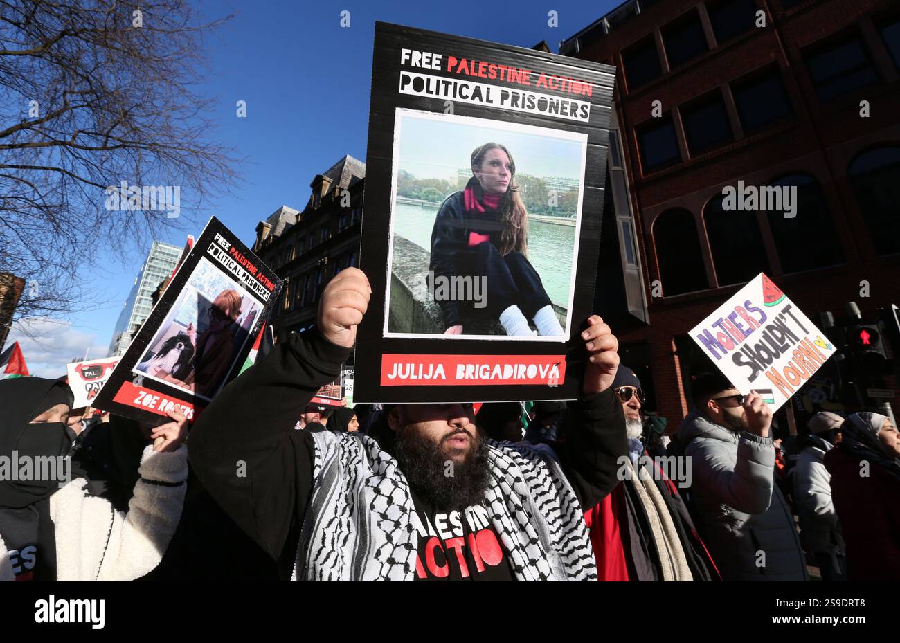 January 25, 2025, Manchester, England, United Kingdom: Supporters of ...