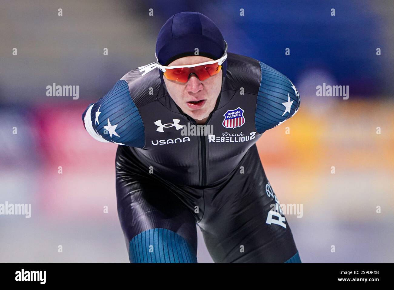 CALGARY, CANADA - JANUARY 25: Ethan Cepuran of United States of America ...