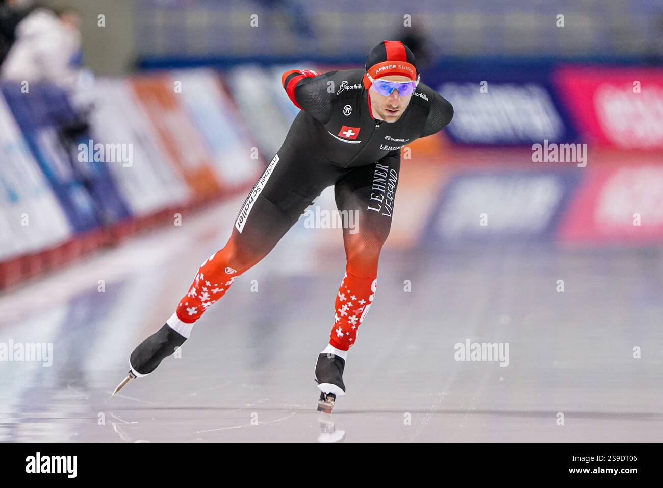 CALGARY, CANADA - JANUARY 25: Livio Wenger of Switzerland competing ...