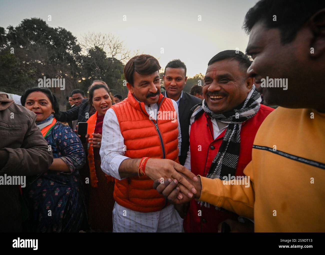 NEW DELHI, INDIA - JANUARY 25: BJP MP Manoj Tiwari addresses an ...