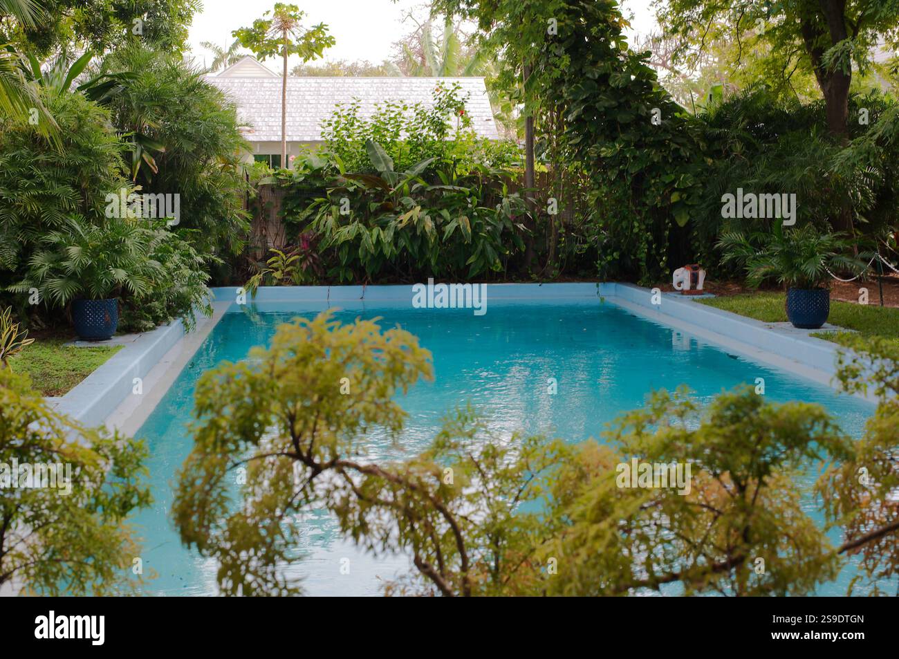 The Hemingway Home and Museum large outdoor swimming pool. The first ...