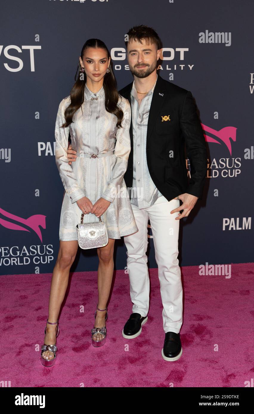 HALLANDALE, FLORIDA - JANUARY 25: Chanel Margaux and Frank Walker ...