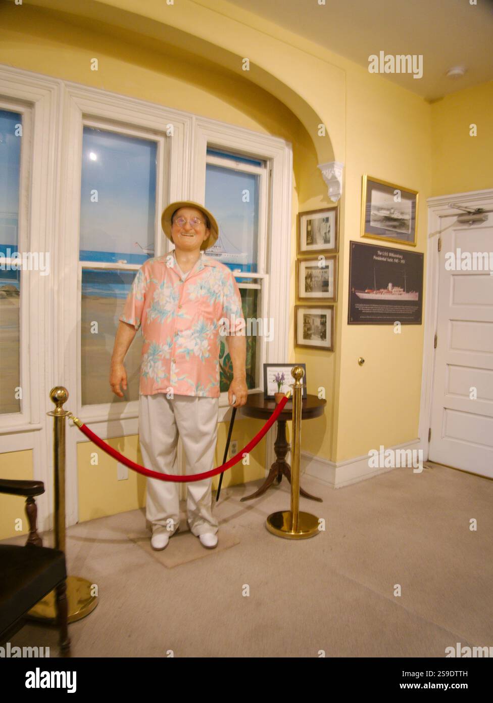 President Harry Truman's wax statue at Little White House. Editorial ...