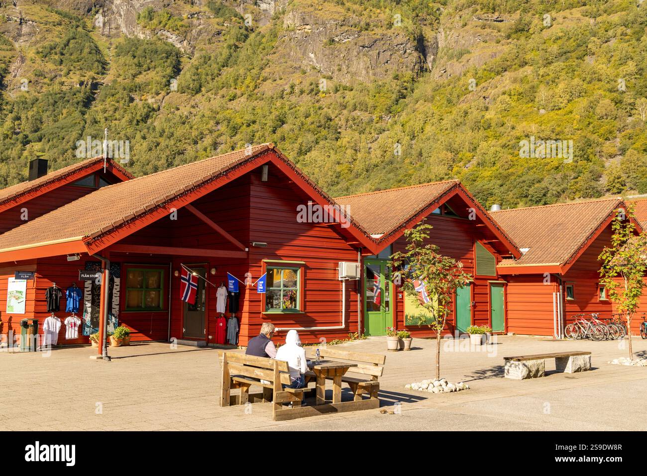 Flam village Norway, shops and stores in Flam village selling clothes ...
