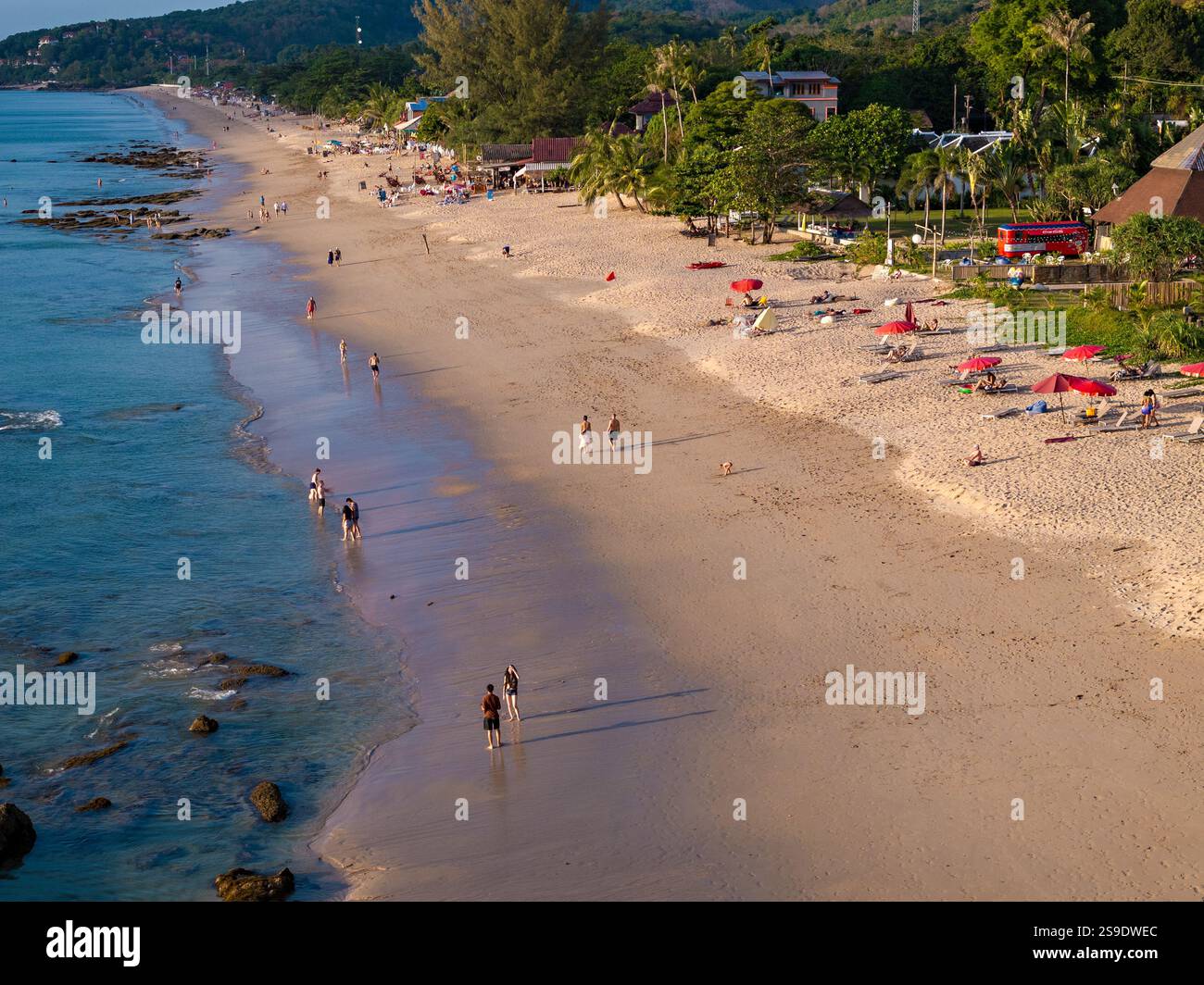 Aerial view of the beach in Ko Lanta Island, Thailand Stock Photo - Alamy