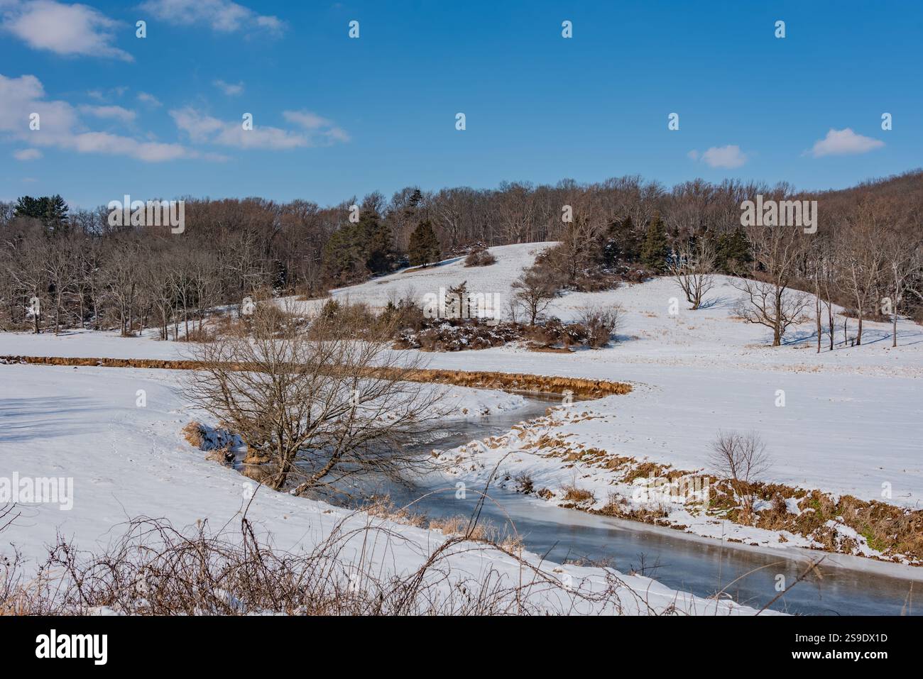 The Codorus Creek Winding its way through Seven Valleys Pennsylvania on ...