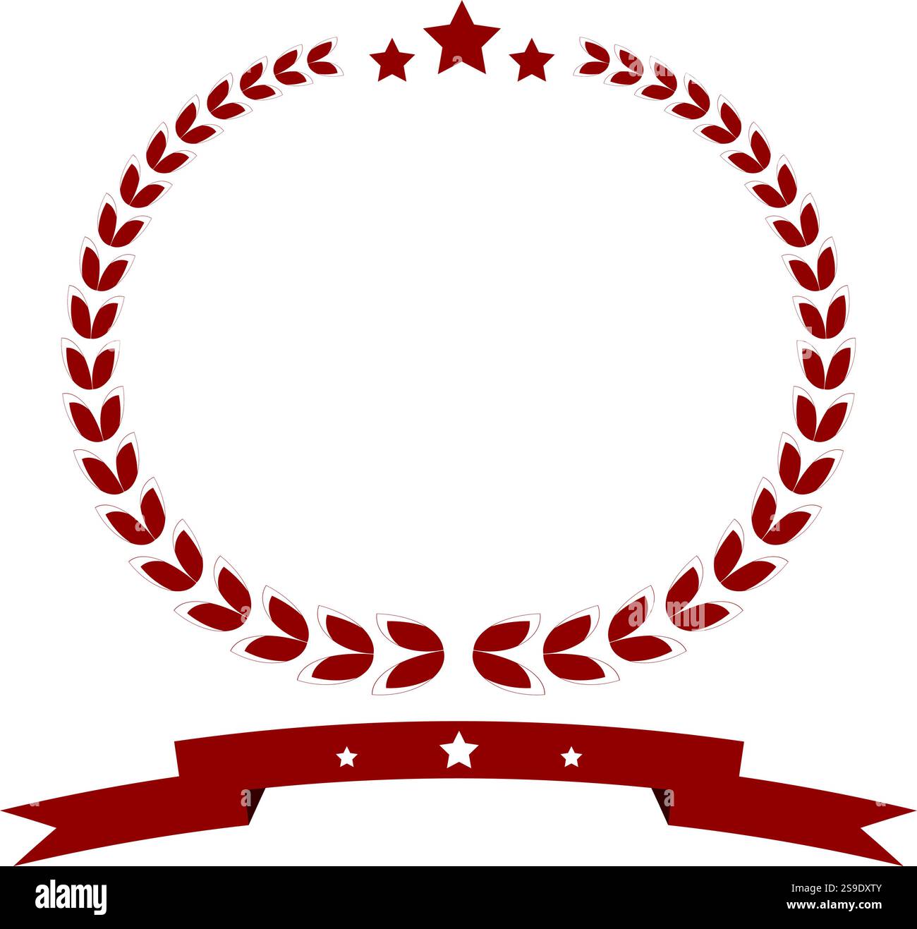 laurel wreath isolated on white, laurel wreath vector illustration ...