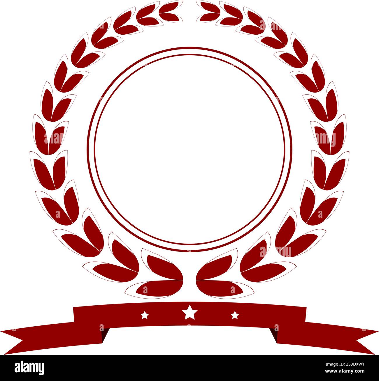 laurel wreath isolated on white, laurel wreath vector illustration ...