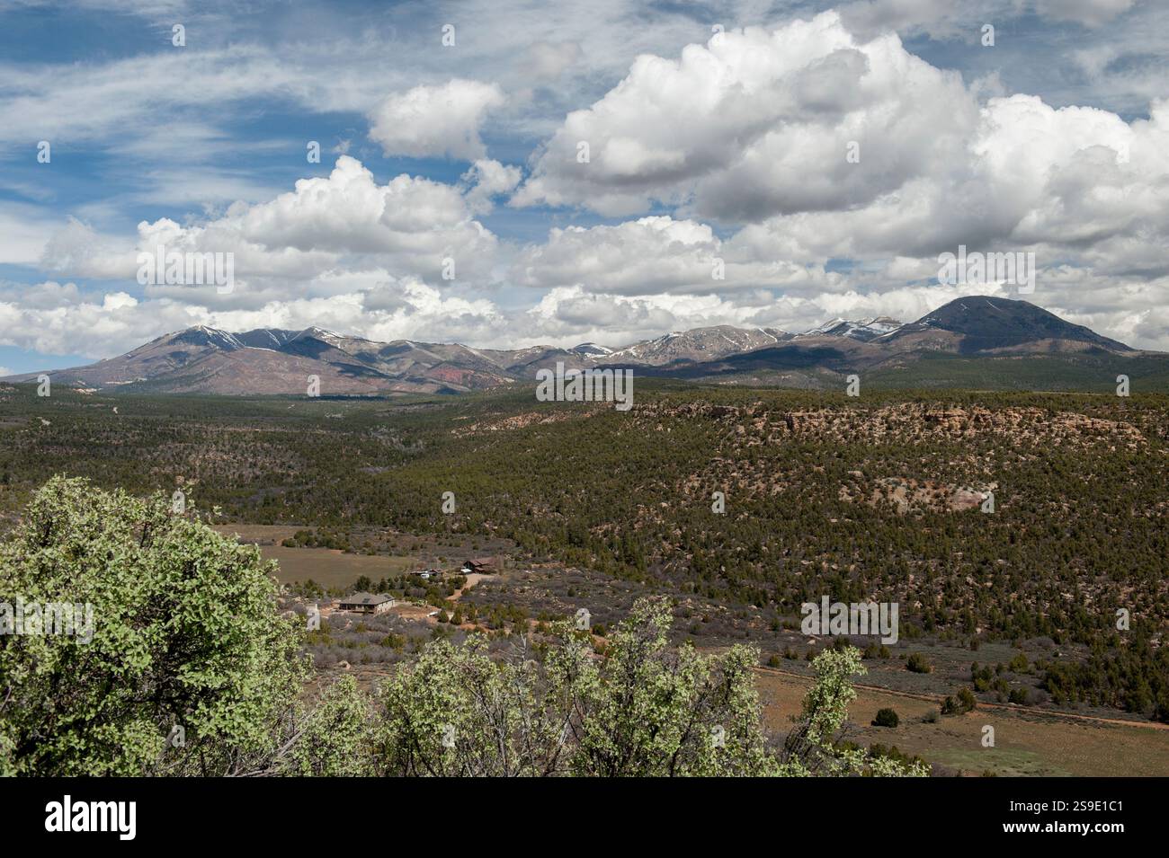 The Abajo Mountains, one of three sets of laccoliths in southeast Utah ...