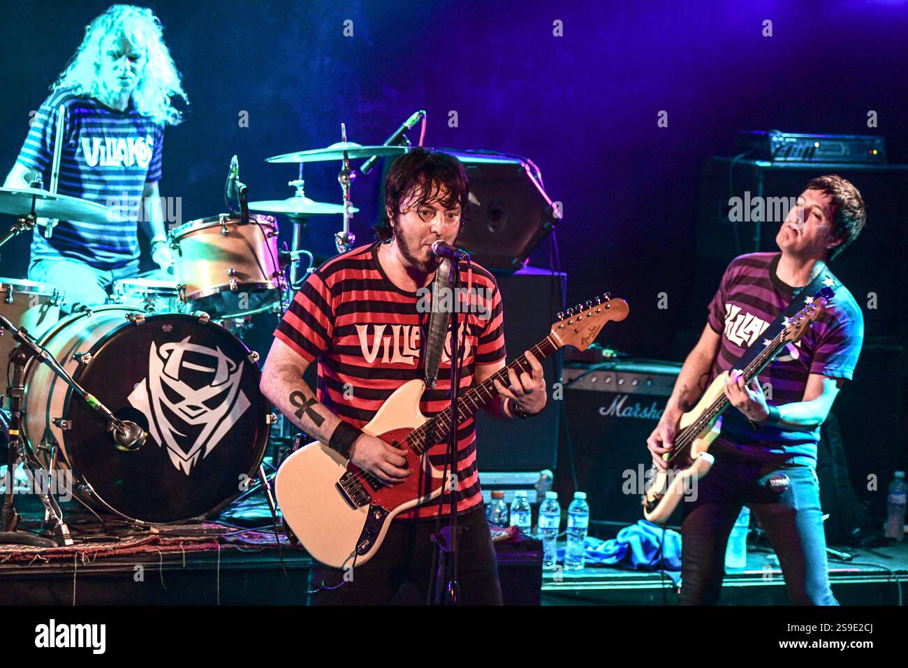 Buenos Aires (25th Jan 2025). Argentinian rock band Villanos ...