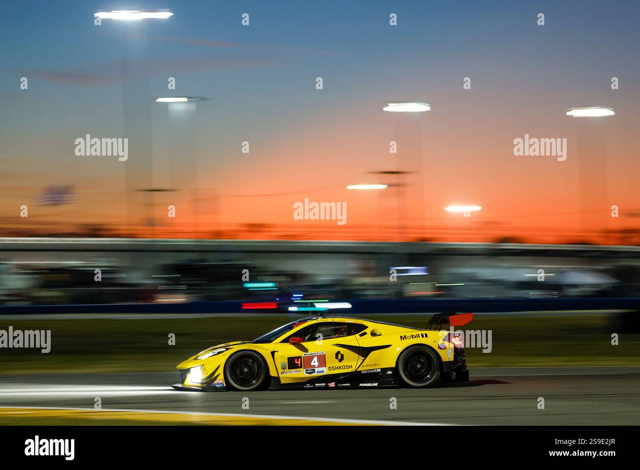 DAYTONA BEACH, FL - JANUARY 25: The #4 Corvette Racing by Pratt Miller ...
