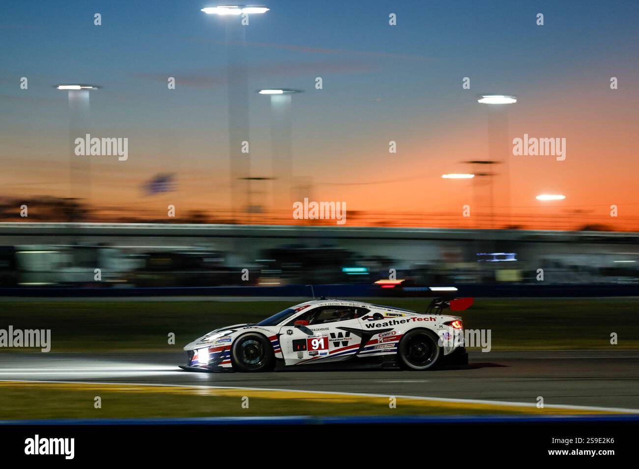 DAYTONA BEACH, FL - JANUARY 25: The #91 Trackhouse by TF Sport Corvette ...