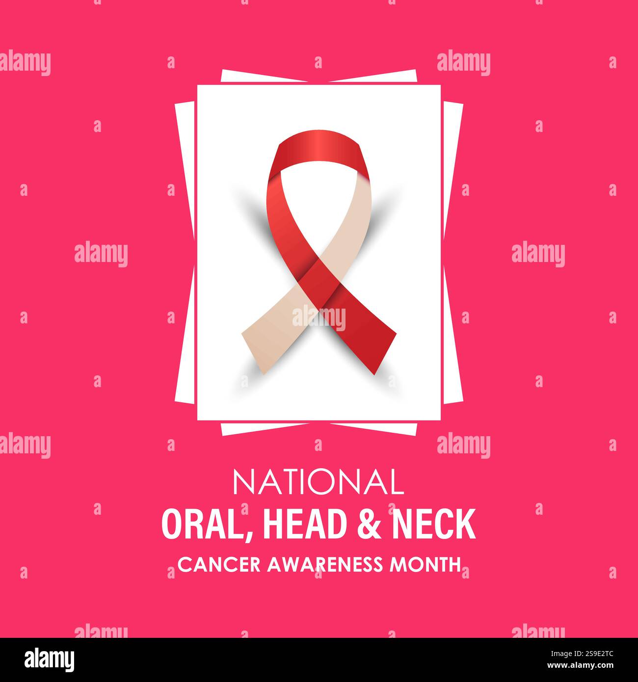 Head and Neck Cancer Awareness month is april Calligraphy Poster Vector ...