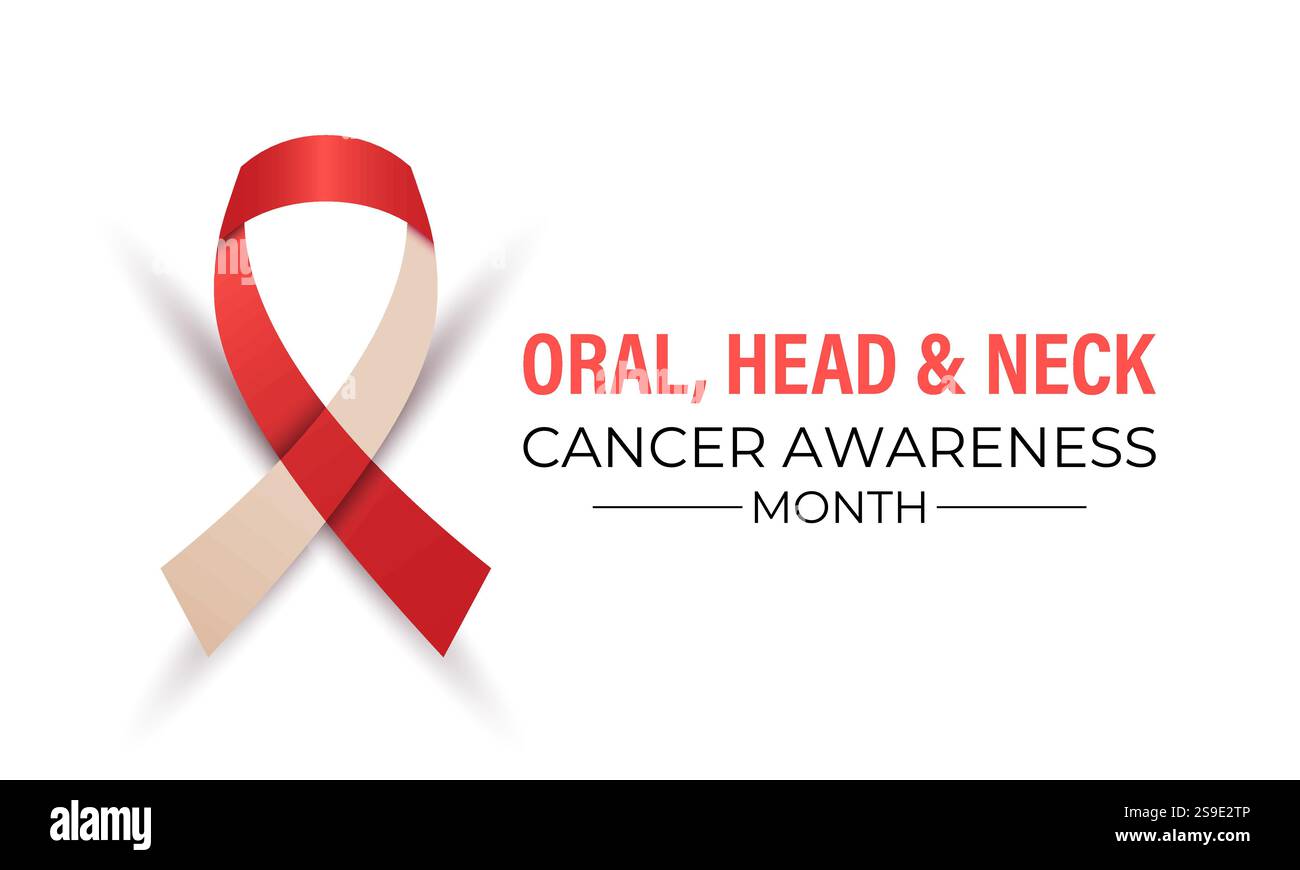 Head and Neck Cancer Awareness month is april Calligraphy Poster Vector ...