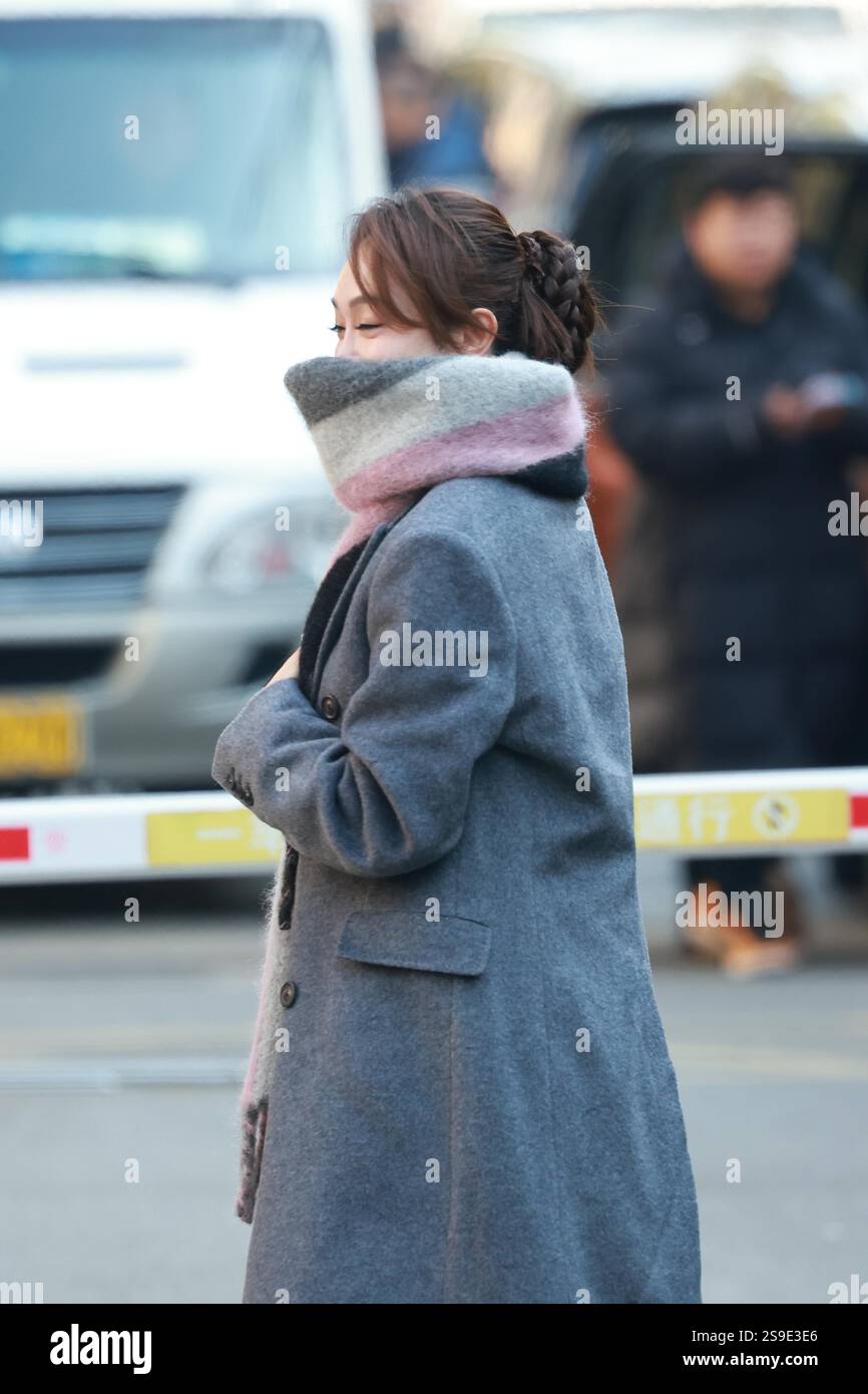 Chinese actress Jiang Yan appears in Beijing, China, 22 January, 2025 ...