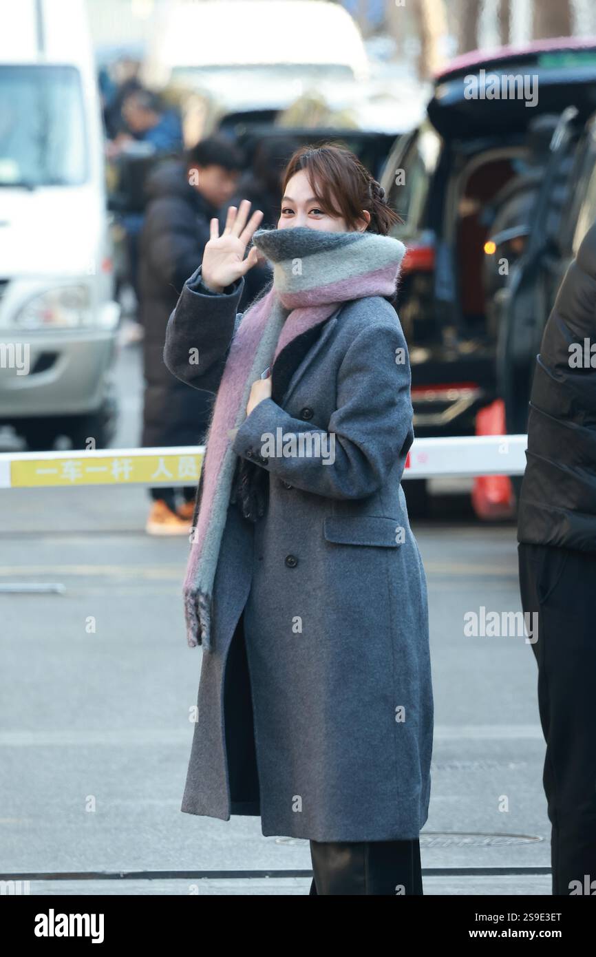 Chinese actress Jiang Yan appears in Beijing, China, 22 January, 2025 ...