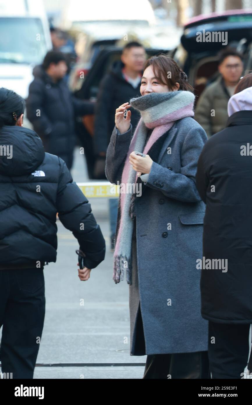 Chinese actress Jiang Yan appears in Beijing, China, 22 January, 2025 Stock Photo - Alamy