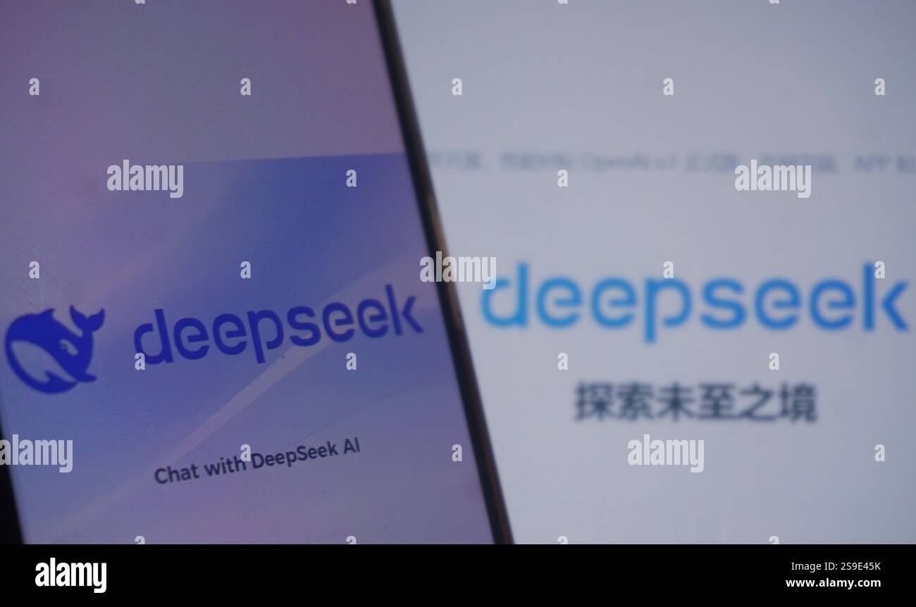 HANGZHOU, CHINA - JANUARY 25, 2025 - The logo of Chinese artificial ...