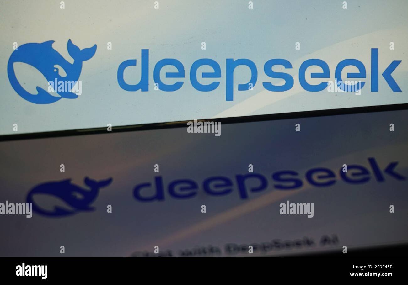 HANGZHOU, CHINA - JANUARY 25, 2025 - The logo of Chinese artificial ...