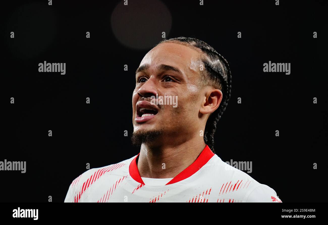 January 25 2025: Xavi Simons (RB Leipzig) looks on during a 1 ...