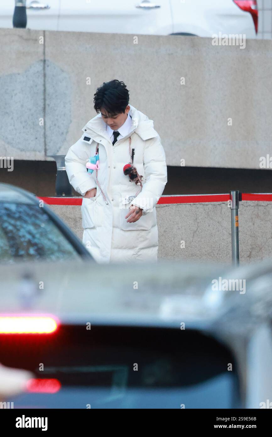 Chinese singer, songwriter and actor Su Xing appears in Beijing, China ...