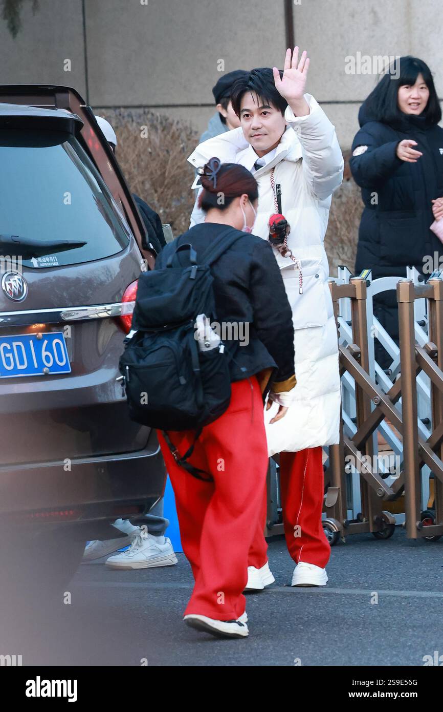 Chinese singer, songwriter and actor Su Xing appears in Beijing, China ...