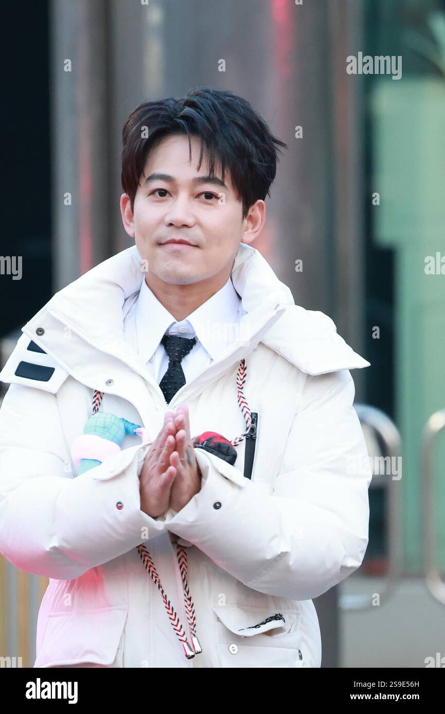 Chinese singer, songwriter and actor Su Xing appears in Beijing, China ...