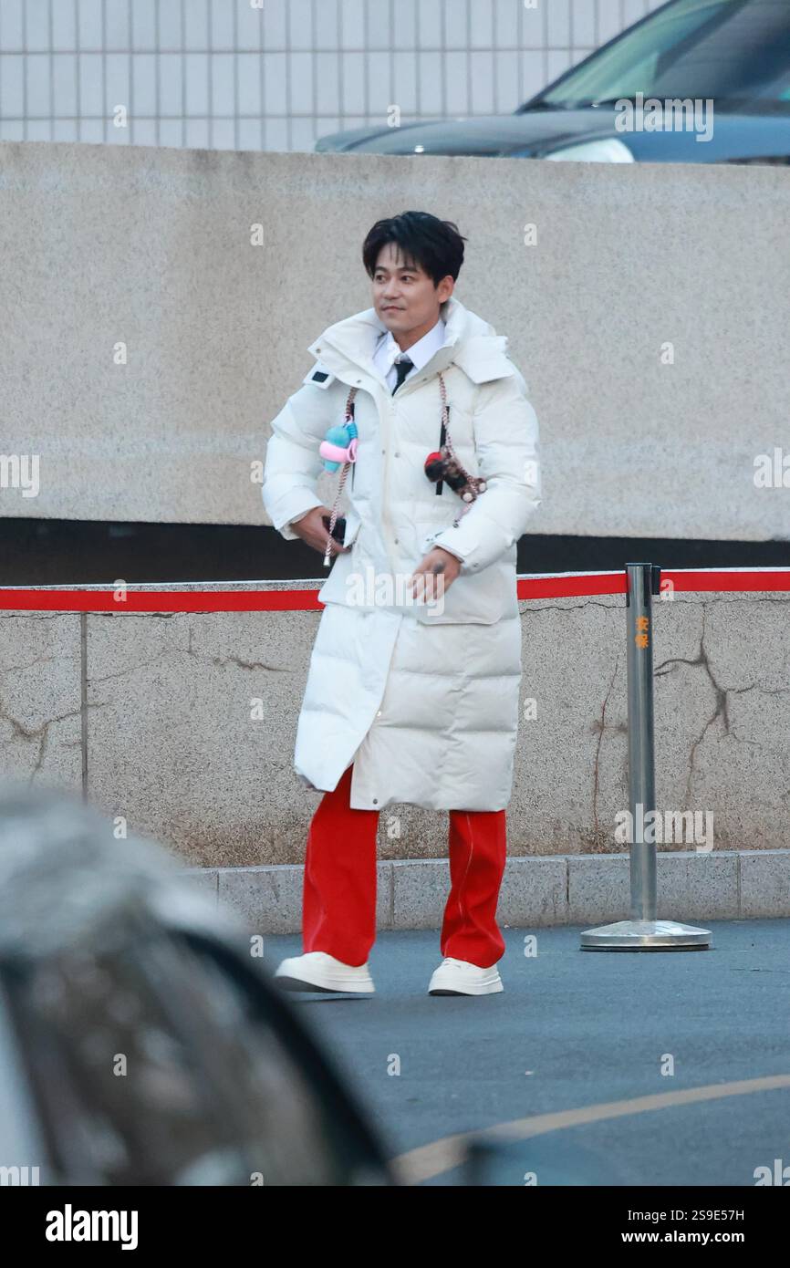 Chinese singer, songwriter and actor Su Xing appears in Beijing, China ...