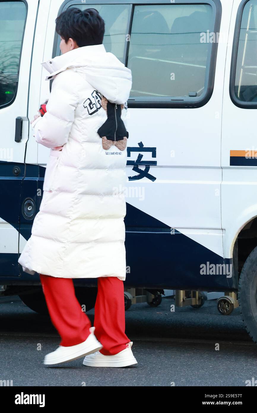 Chinese singer, songwriter and actor Su Xing appears in Beijing, China ...