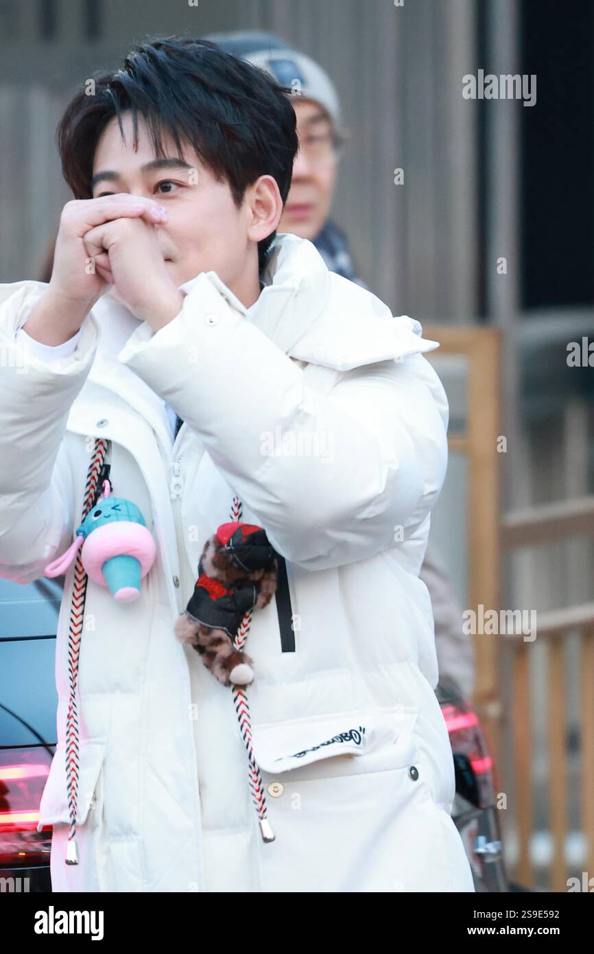 Chinese singer, songwriter and actor Su Xing appears in Beijing, China ...