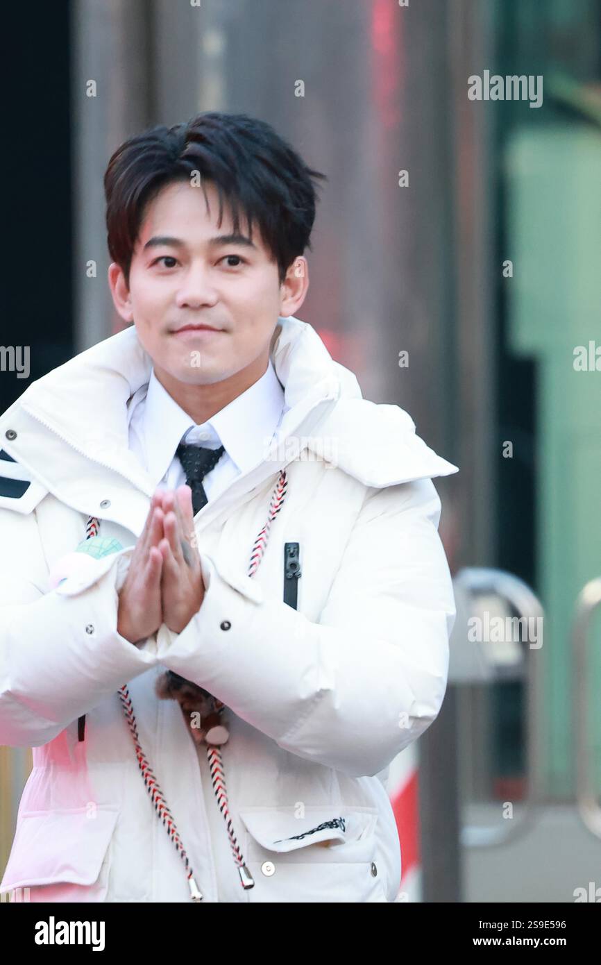 Chinese singer, songwriter and actor Su Xing appears in Beijing, China ...