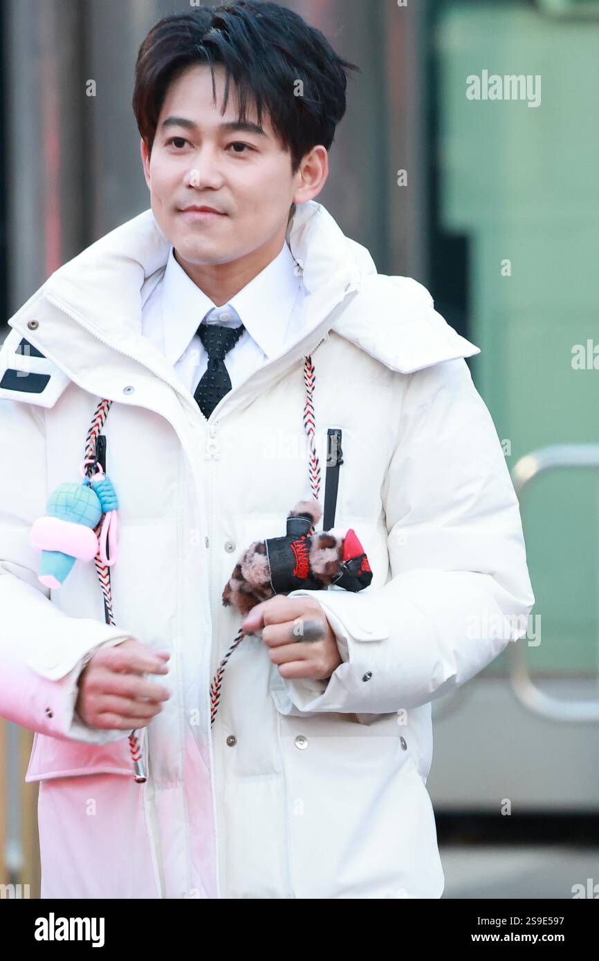 Chinese singer, songwriter and actor Su Xing appears in Beijing, China ...