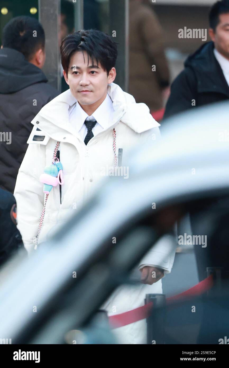 Chinese singer, songwriter and actor Su Xing appears in Beijing, China ...