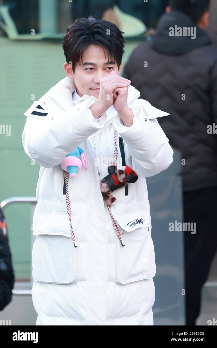 Chinese singer, songwriter and actor Su Xing appears in Beijing, China ...