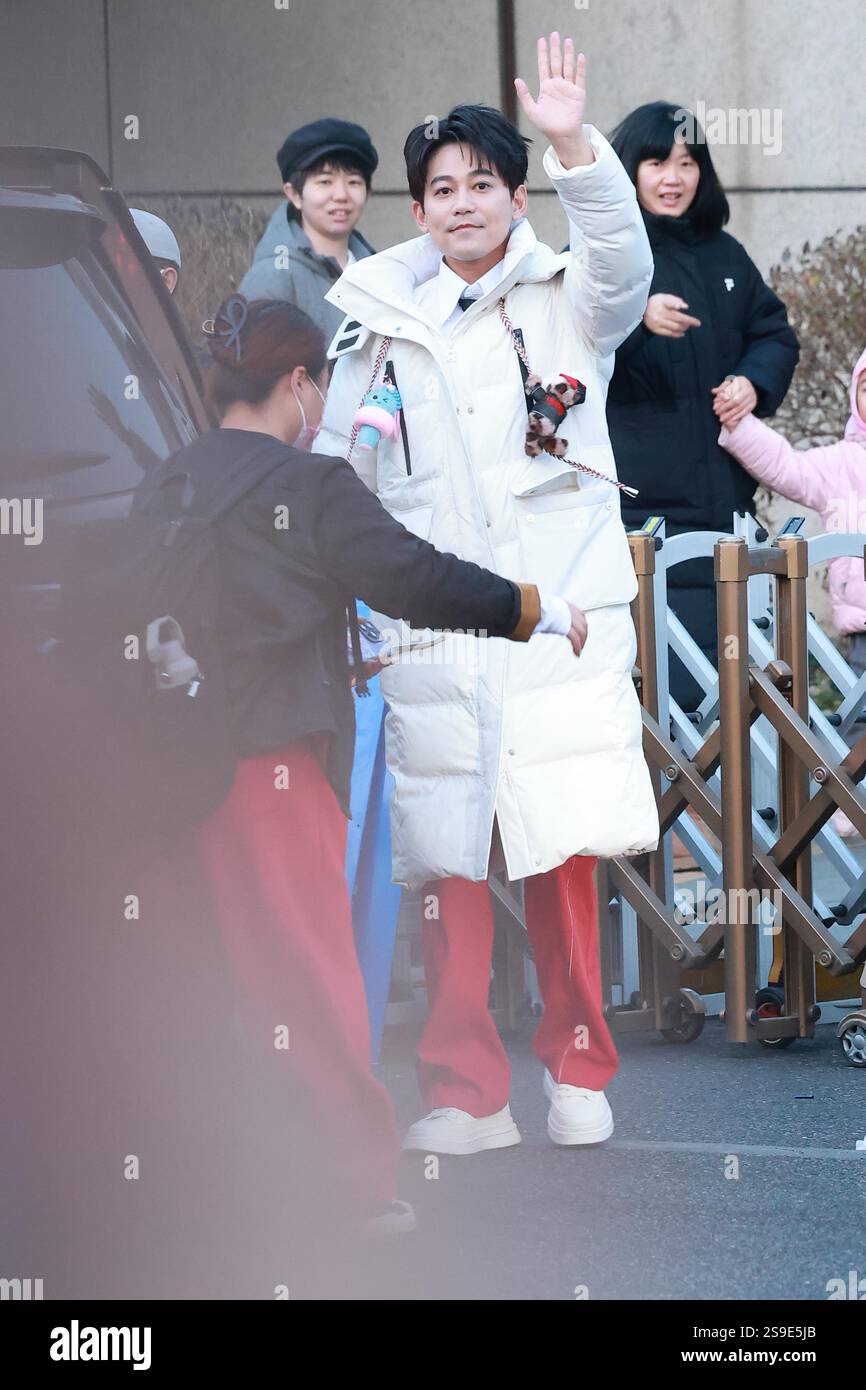 Chinese singer, songwriter and actor Su Xing appears in Beijing, China ...