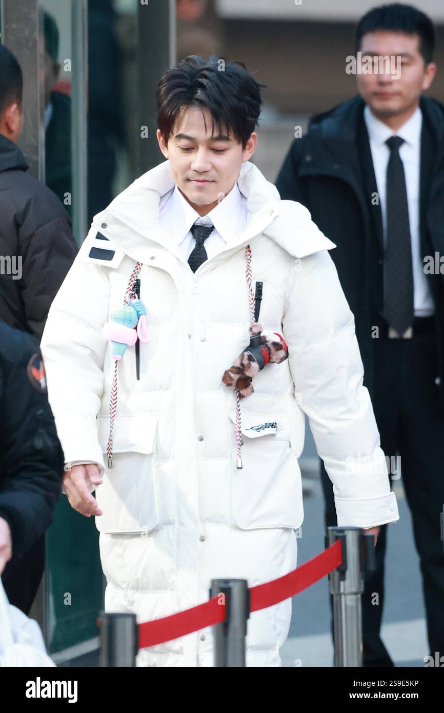 Chinese singer, songwriter and actor Su Xing appears in Beijing, China ...