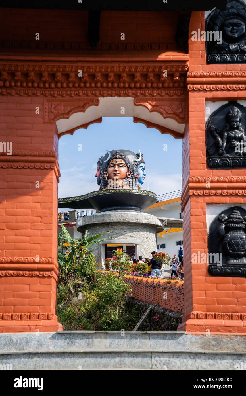 The height of the Shiva Statue in Pumdikot is 108 feet tall and the ...