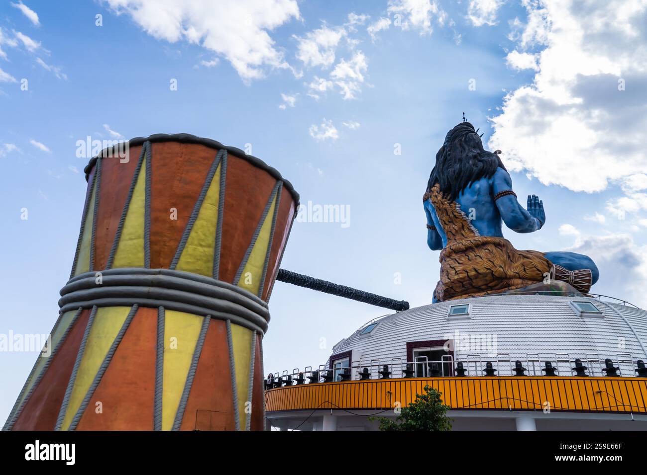 The height of the Shiva Statue in Pumdikot is 108 feet tall and the ...