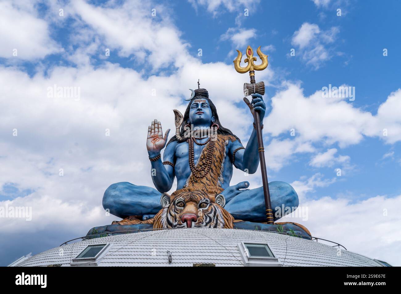 The height of the Shiva Statue in Pumdikot is 108 feet tall and the ...