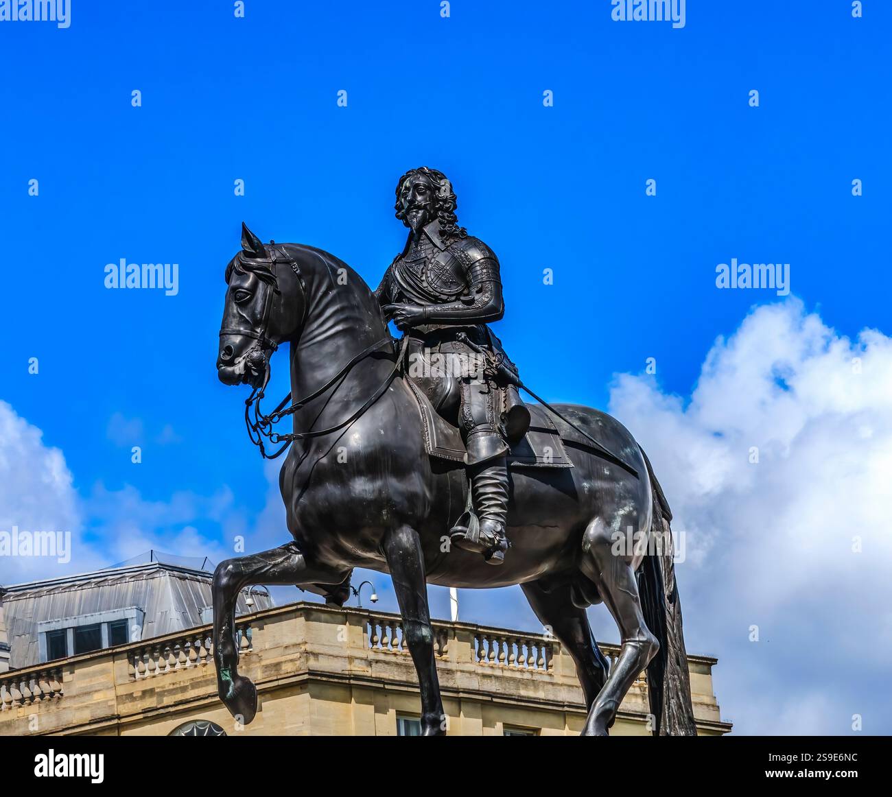 King Charles 1 Equestrian Statue Charing Cross London England. King of ...