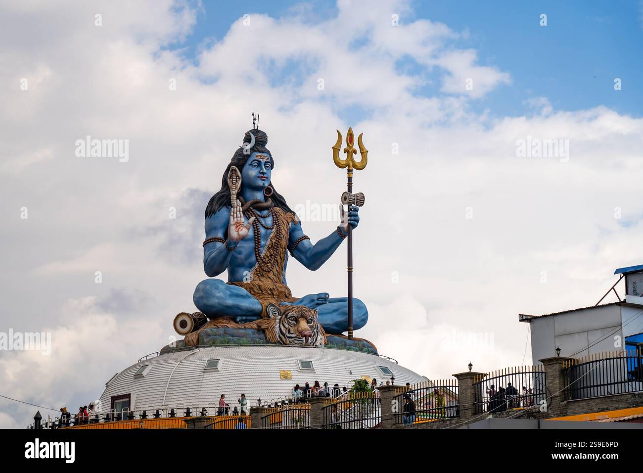 The height of the Shiva Statue in Pumdikot is 108 feet tall and the ...