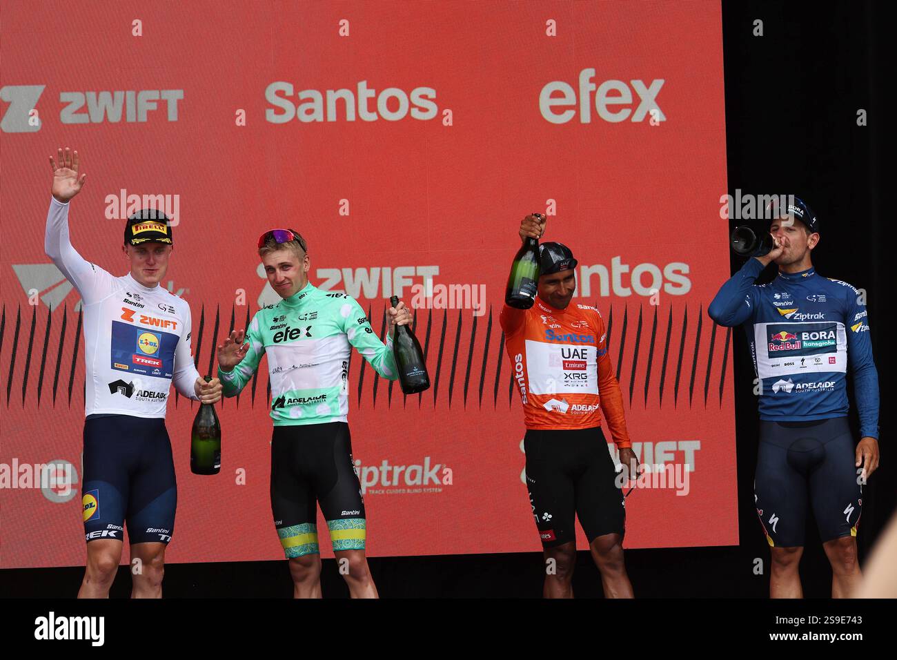 L-R - ALBERT WITHEN PHILIPSEN (LIDL-TREK), FERGUS BROWNING (ARA ...