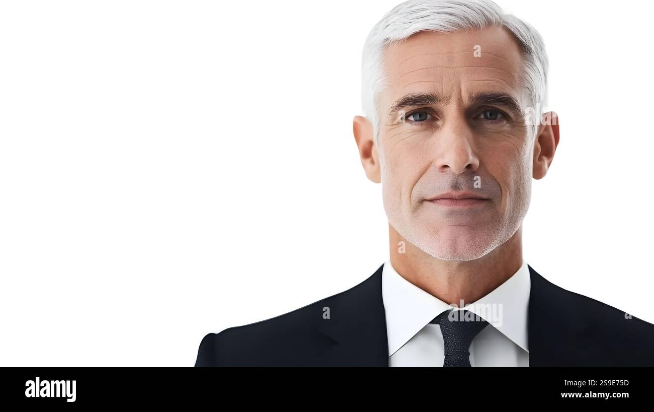 Portrait of an Experienced,Seasoned Corporate Executive Displaying ...